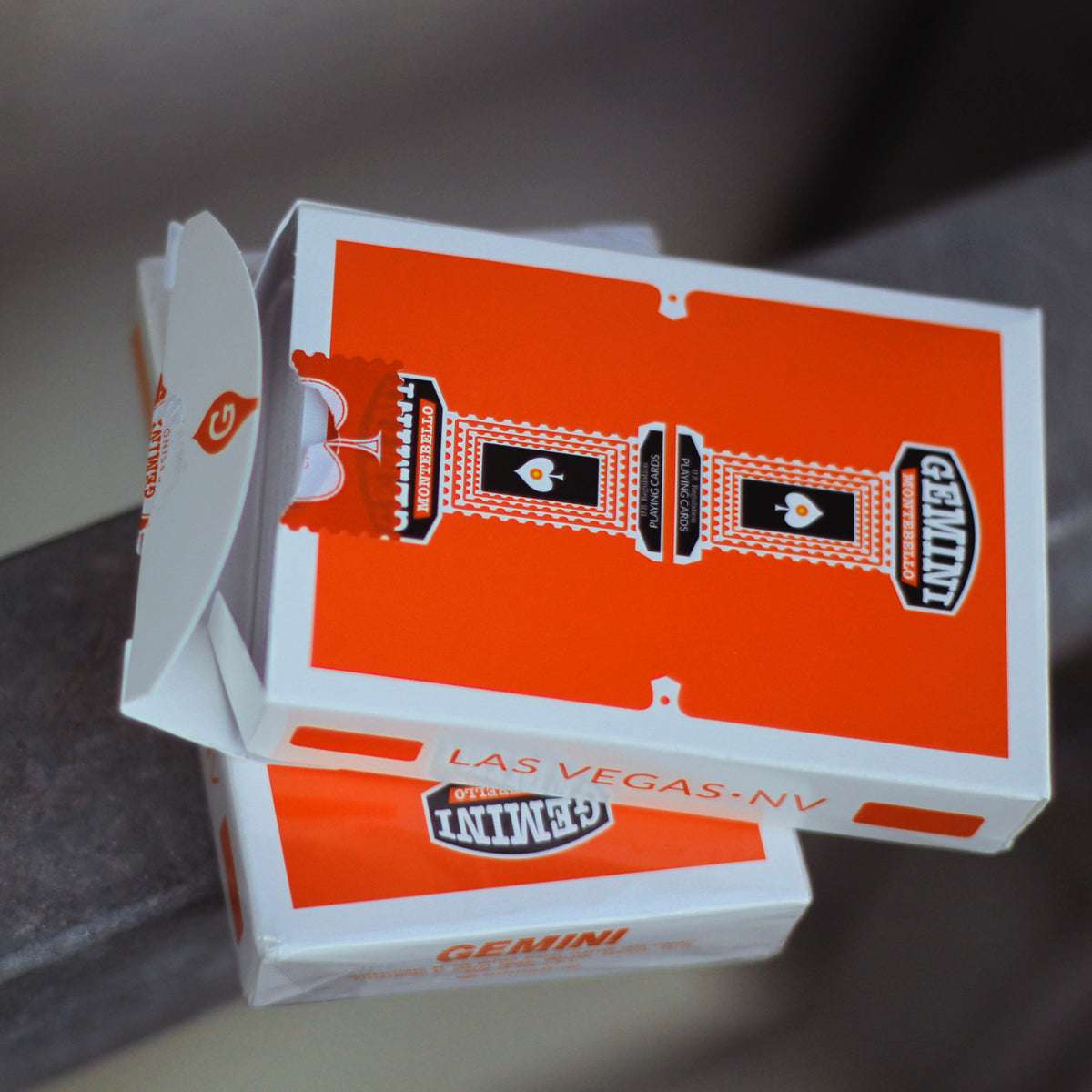 Gemini Casino Orange Playing Cards – Gemini Decks